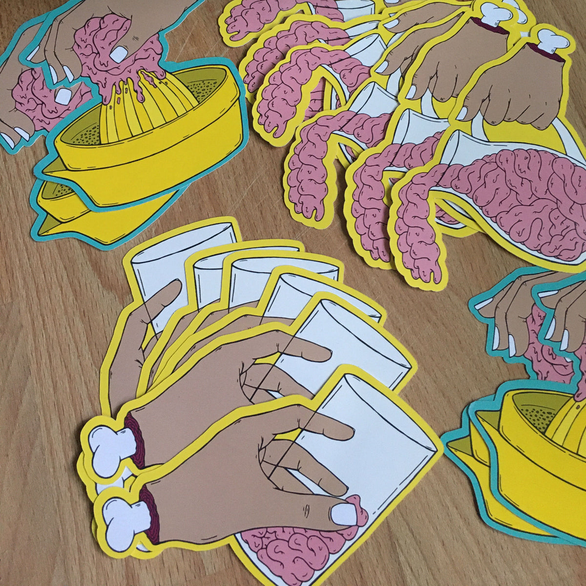 Brain Squeezed & Served Sticker Pack – Taylor Denize